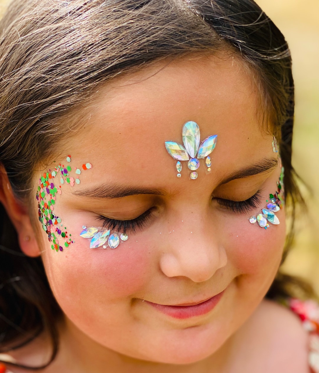 Diamonte Face Gems | Party Face Stickers | Festival Make up | Ready to ...
