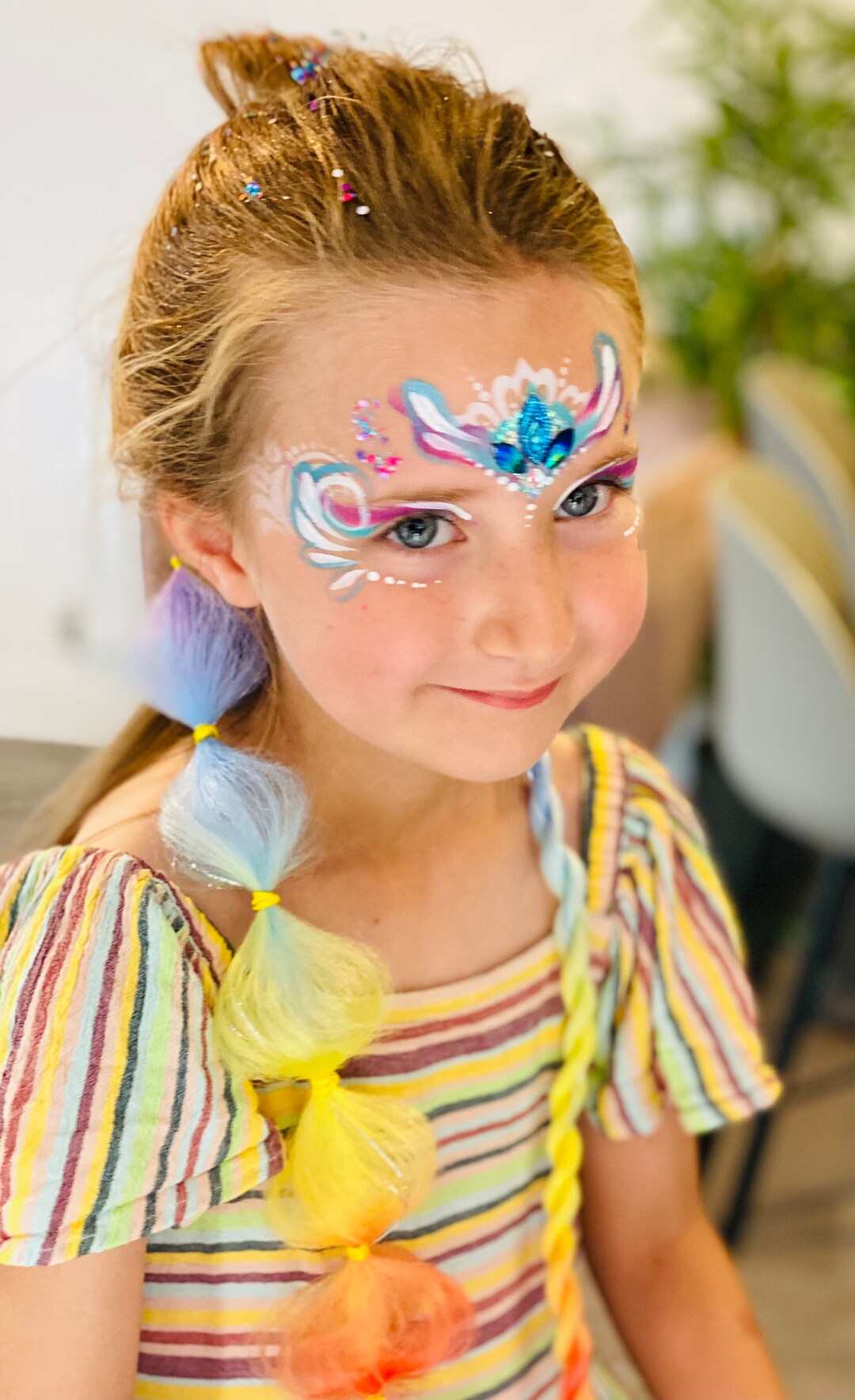 Unicorn Hair Festival Hair Braid Rainbow Mermaid Hair Tie in Hair ...