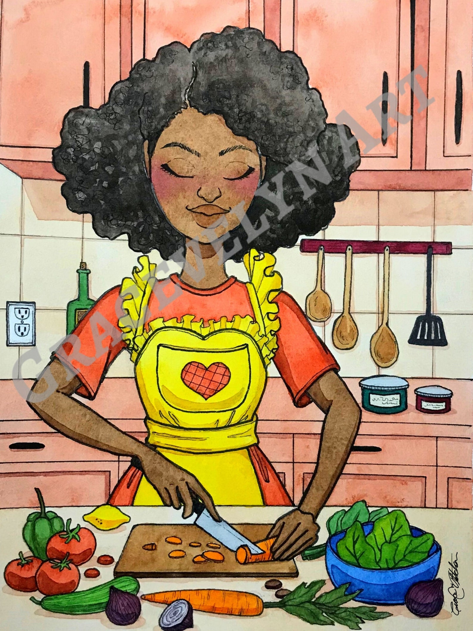 Clean Eating | Cute Cooking Artwork | Printable Wall Art| Instant ...