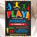 Editable All Ages Jump Invitation, Birthday Boy Trampoline Party Invite ...