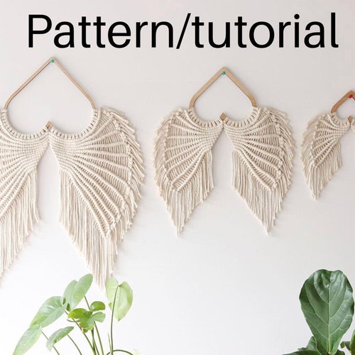 MACRAME TUTORIAL Macrame Angel Pattern Easy Wings Pdf - Etsy
