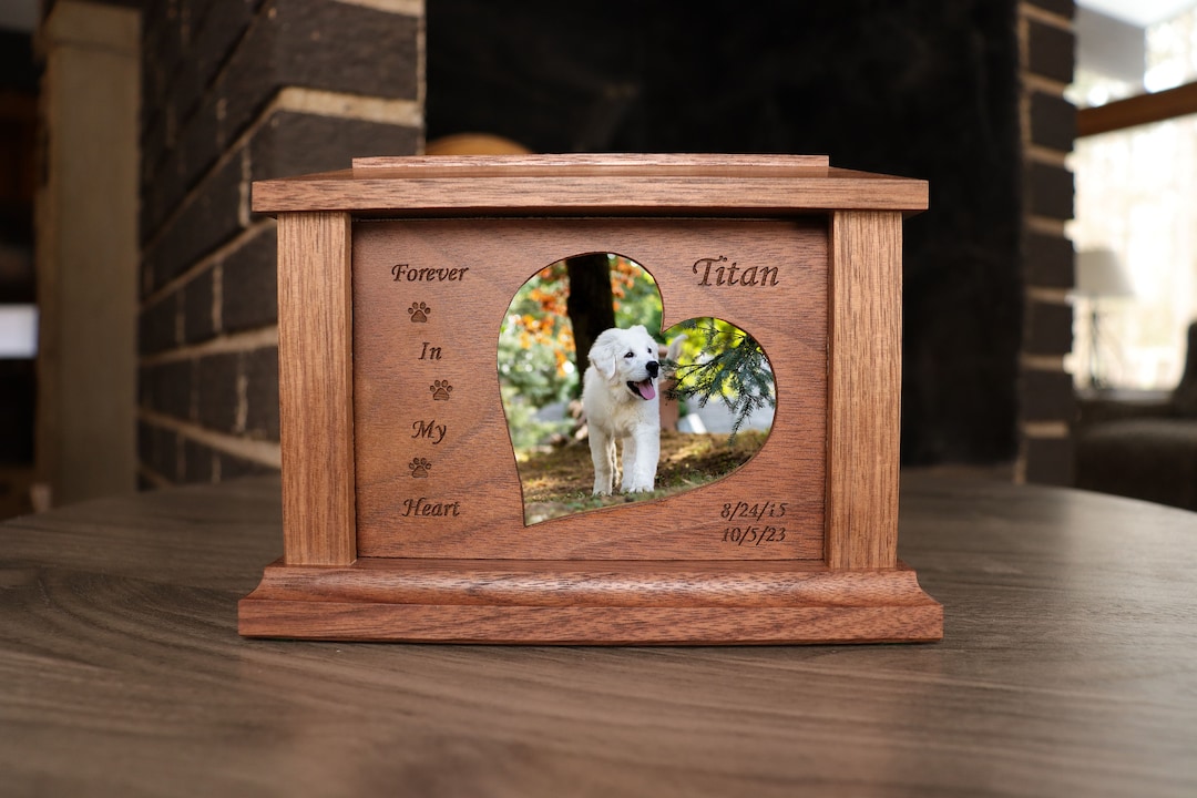 Wooden Dog Urn, Urn for Dog Ashes, Pet Urns, Custom Pet Urn, Dog Urns ...
