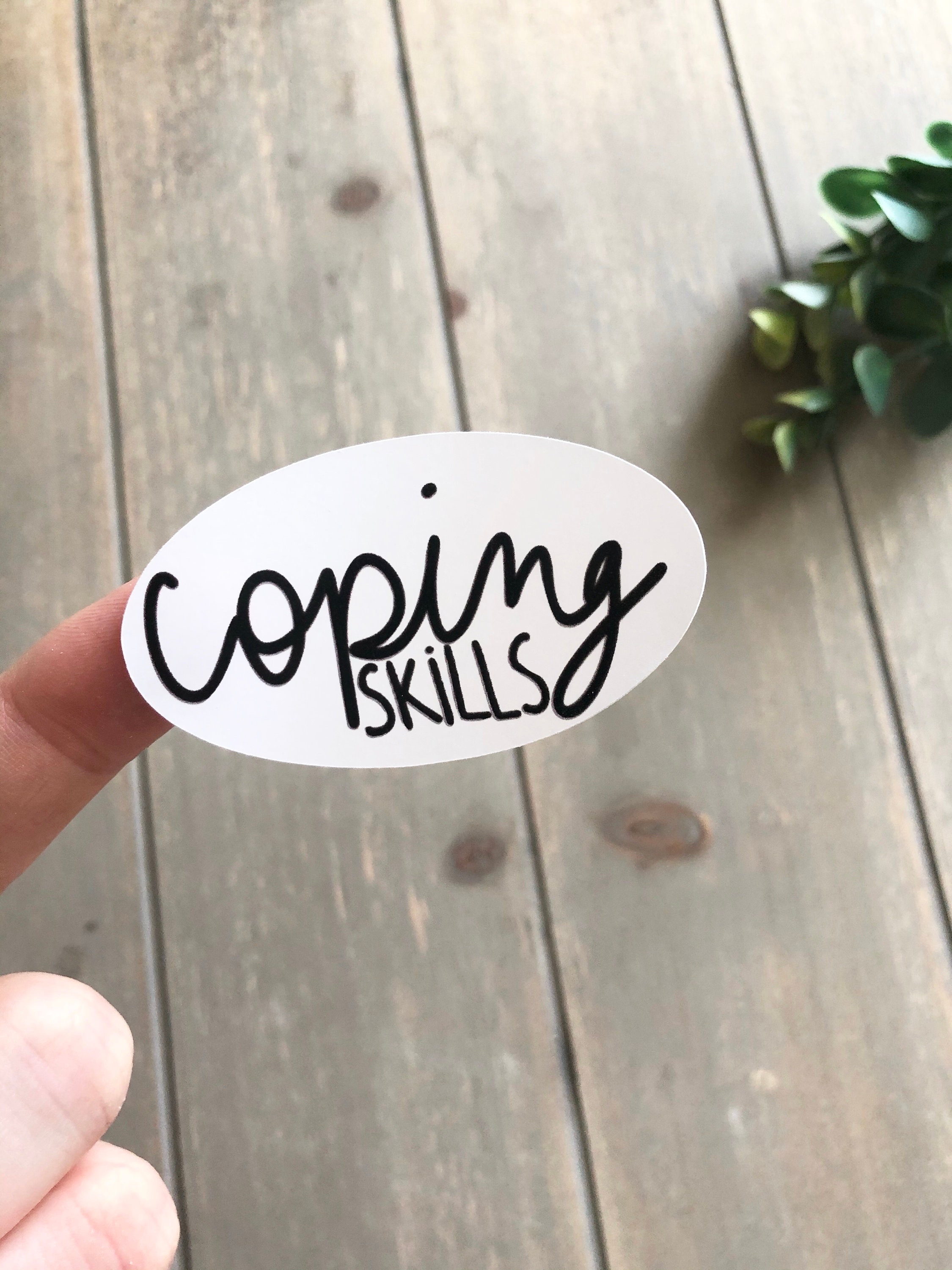 Coping Skills Sticker Sheet Stretch Snack Code Signal | Etsy