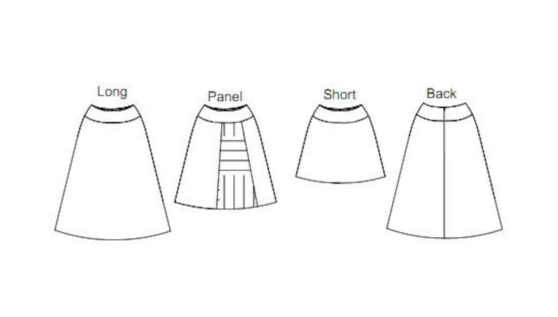 A-line Skirt PDF Pattern - Etsy
