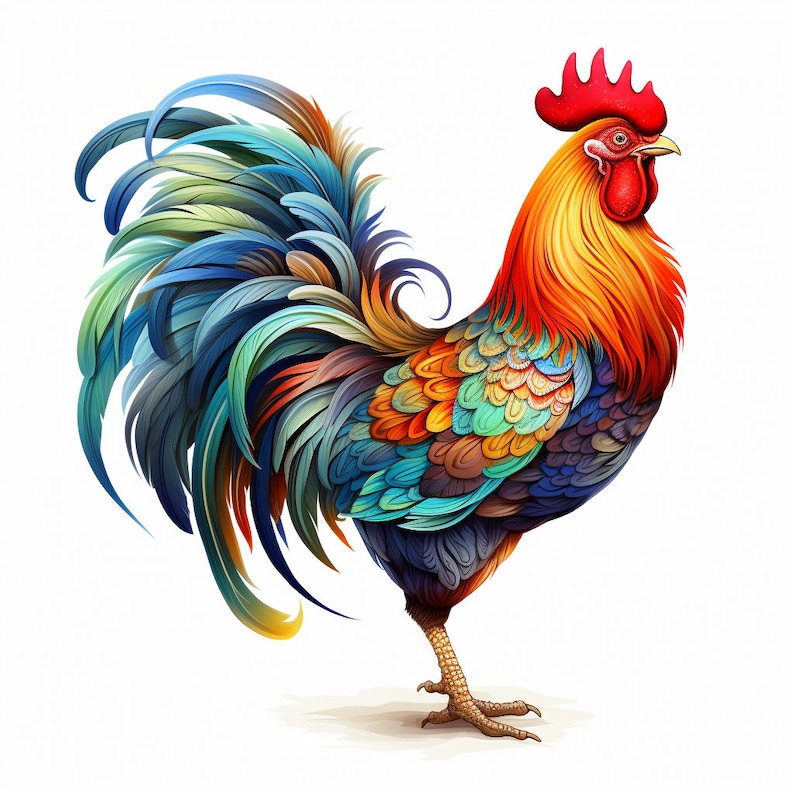 Funny Rooster Png, Rooster Svg, Rooster Png, Rooster Cut File, Rooster ...