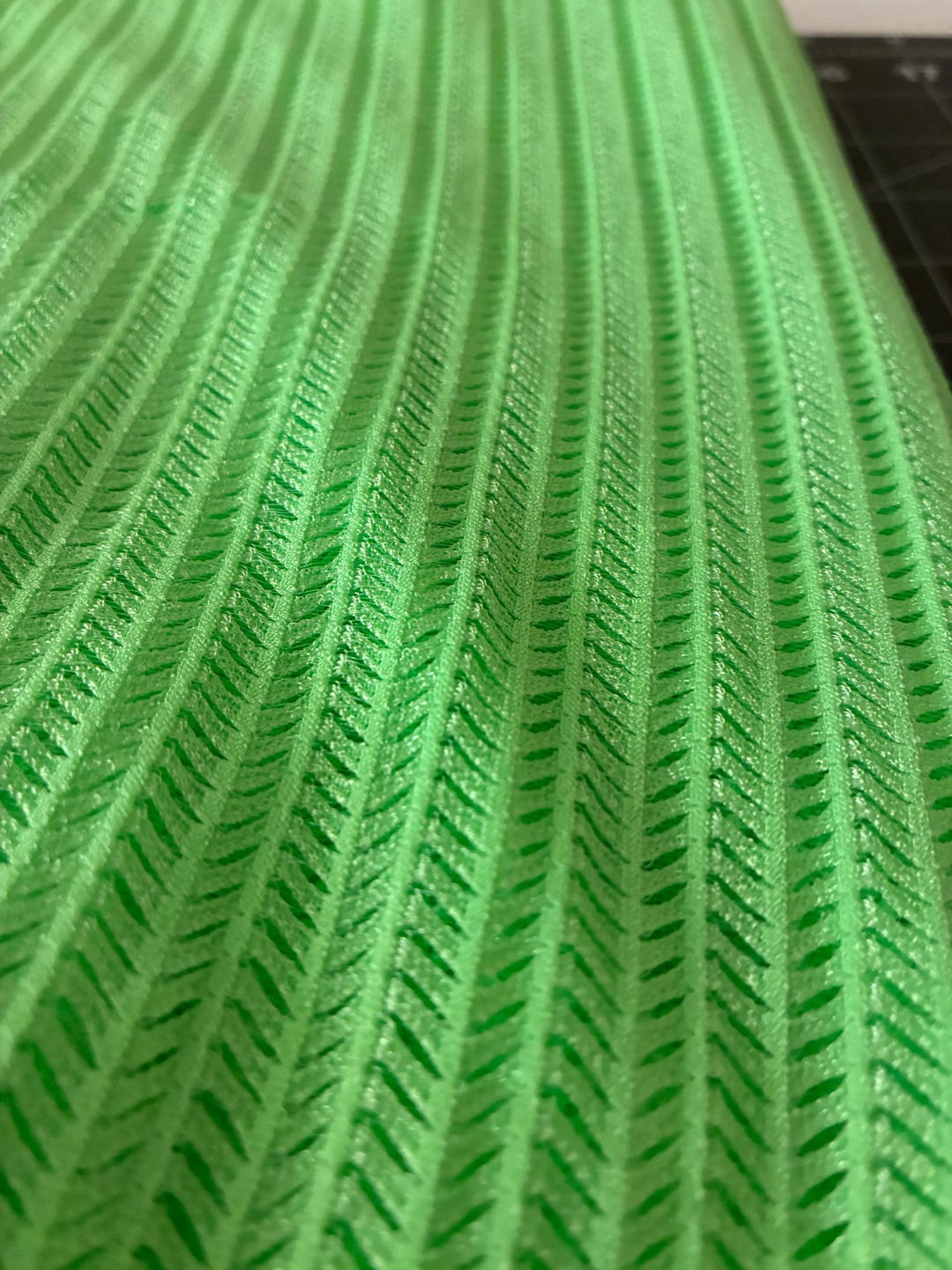 1.5 Yards Mint Green Ribbed Knit Fabric | Lightweight Sheer Stretch ...