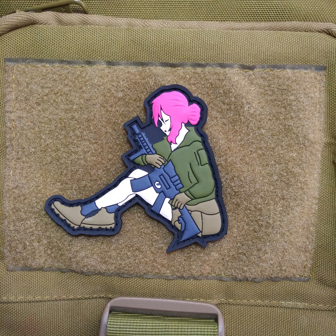 PMC Girl Anime Airsoft Morale Patch Gun Operator - Etsy