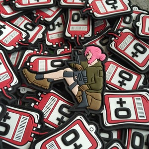 PMC Girl Anime Airsoft Morale Patch Gun Operator - Etsy