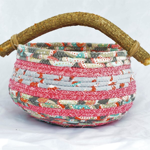 Coiled Fabric Basket - Etsy