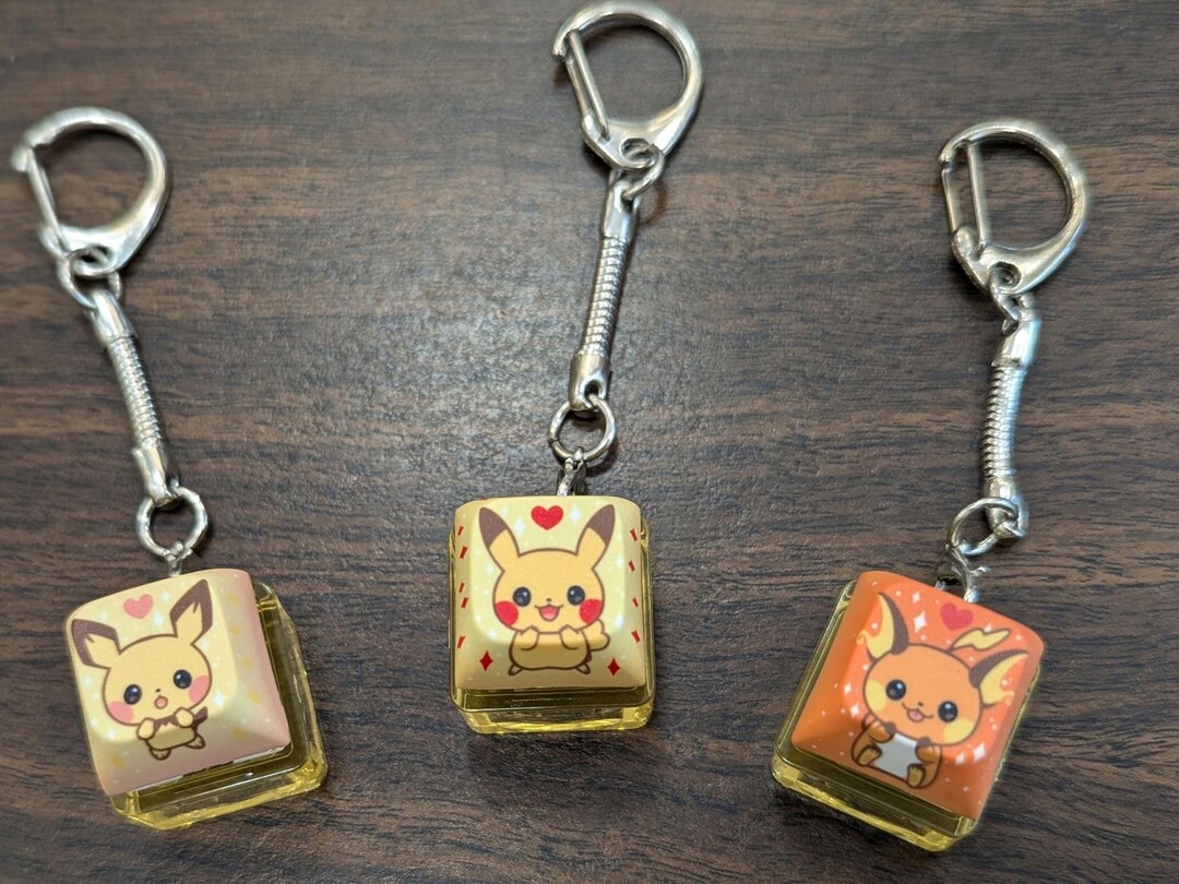 Cute Electric Mouse Keycap Clickers - Fidget Keychain, Keyboard Caps - Etsy