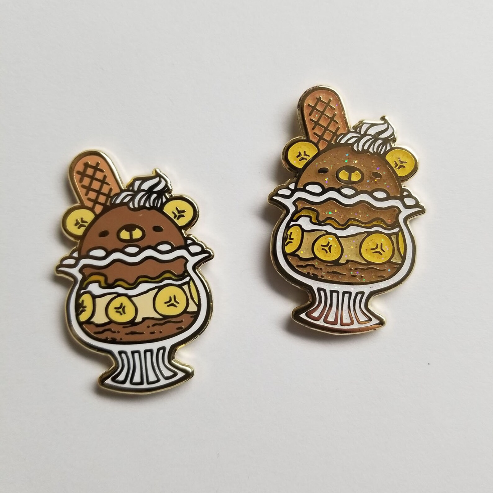 Animal Parfait Pal Hard Enamel Pin - Cute Animal Food Hybrid Pun Pins ...