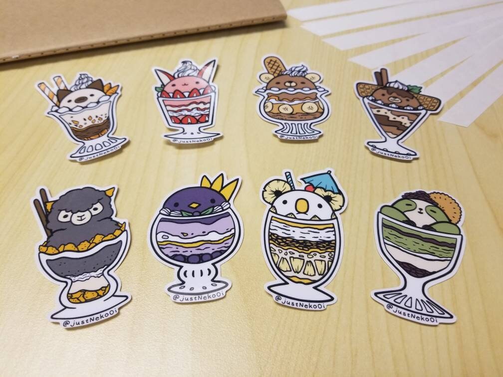 Animal Parfait Pals Cat Bunny Puppy Bear Alpaca Penguin - Etsy