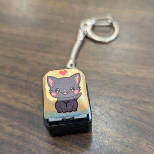 Cute Cat Keycap Clickers - Fidget Keychain, Kitty Accessories - Etsy