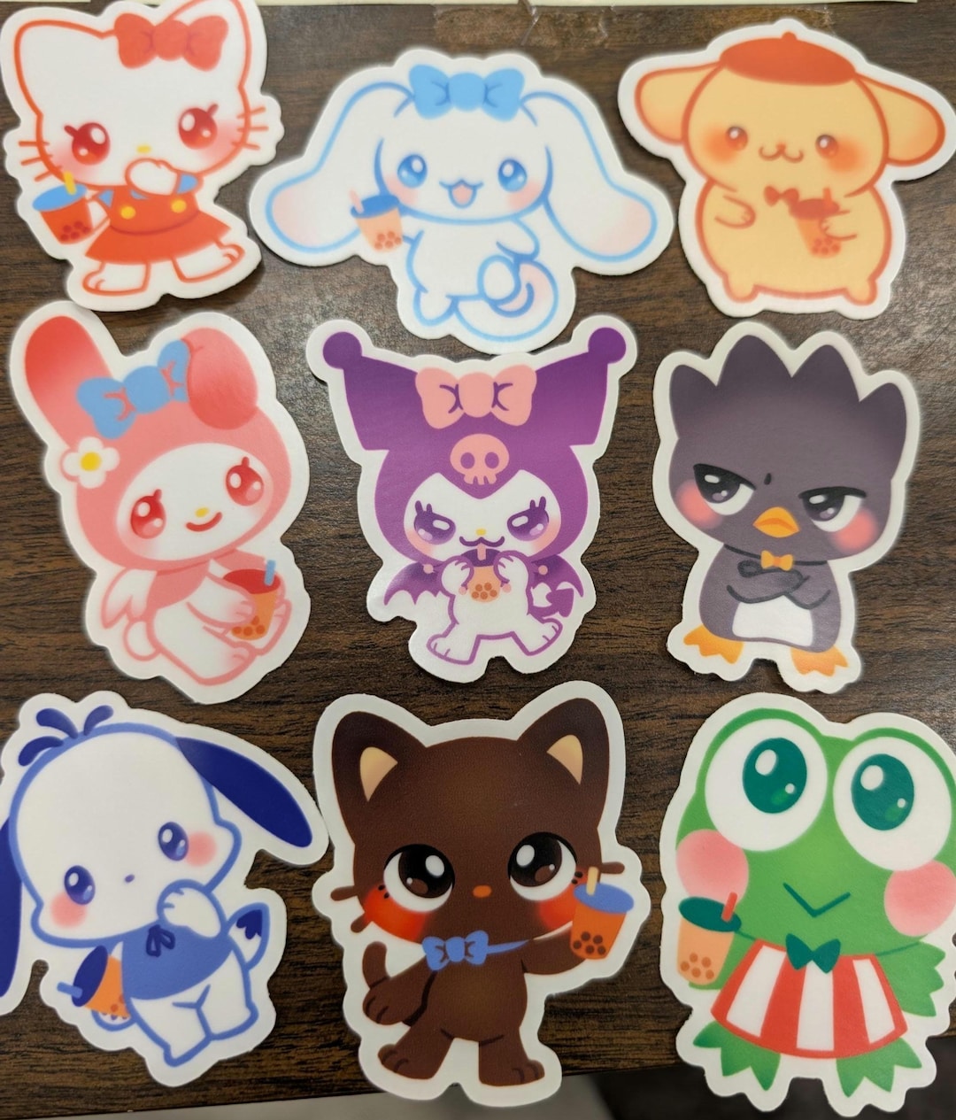 Cute Sanrio Boba Vinyl Sticker (2.5") - Cinnamoroll, Hello Kitty ...