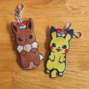 Eeveelution Embroidered Tag Keychain - Jet Tag Keyring Evolution ...