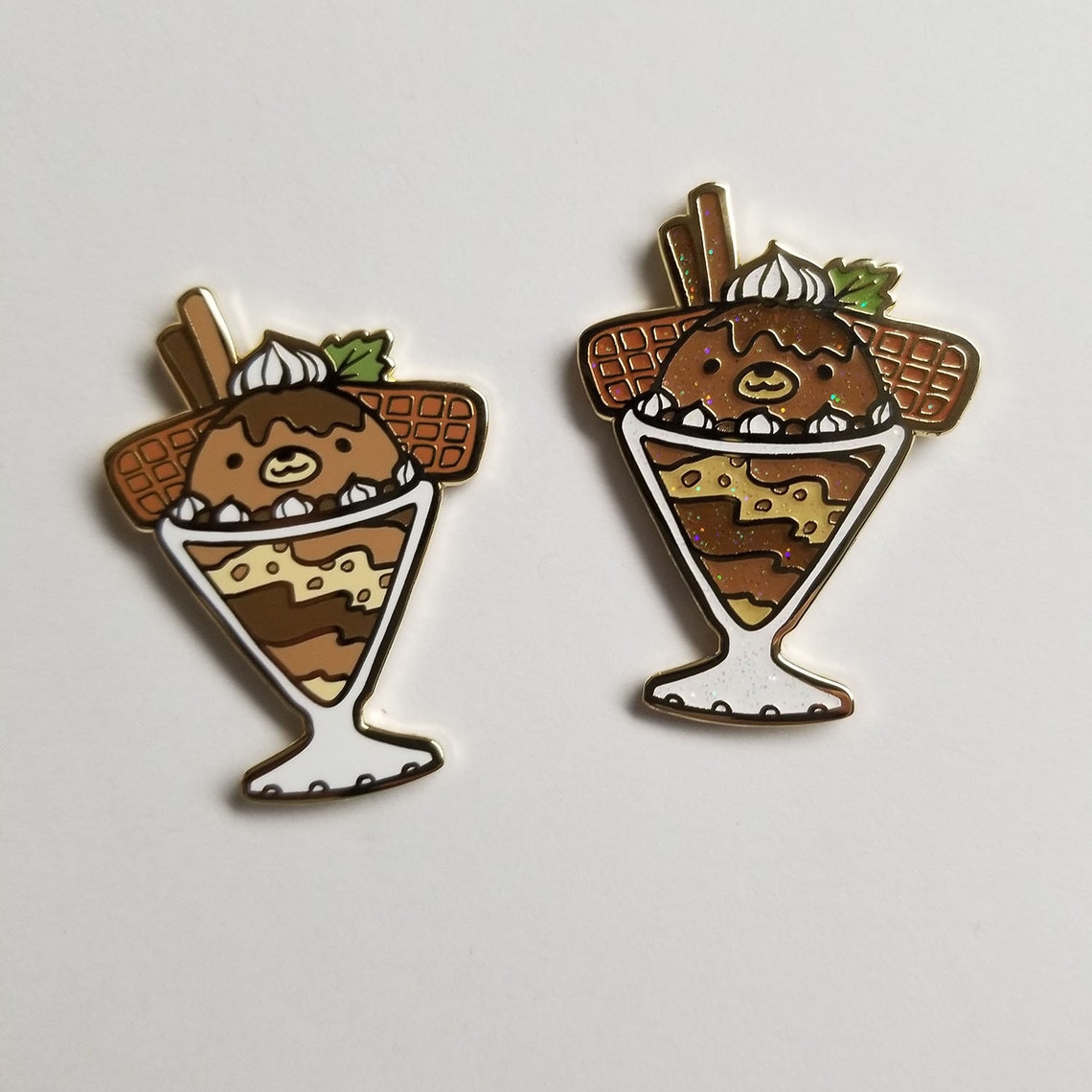 Animal Parfait Pal Hard Enamel Pin Cute Animal Food Hybrid - Etsy