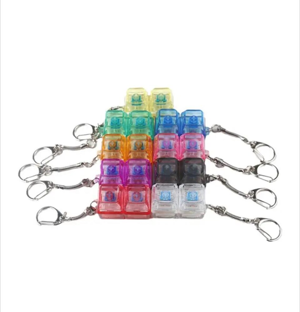 Custom Order Keycap Clickers - Fidget Keychain, Light up Focus ...