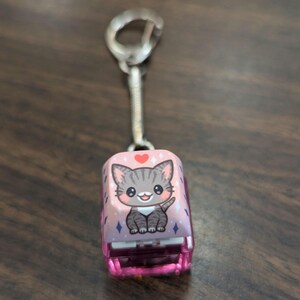 Cat Keycap Fidget Keychain: Clicky Kitty Accessories - Etsy