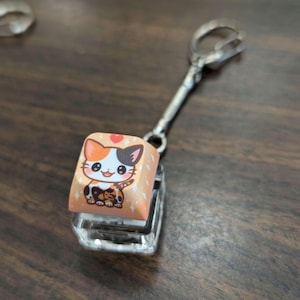 Cute Cat Keycap Clickers - Fidget Keychain, Kitty Accessories - Etsy
