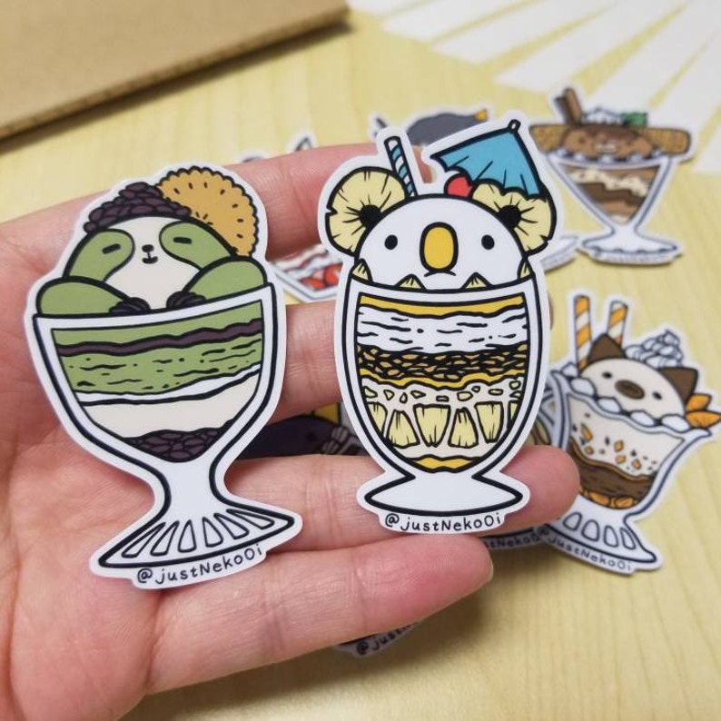 Animal Parfait Pals Cat Bunny Puppy Bear Alpaca Penguin - Etsy