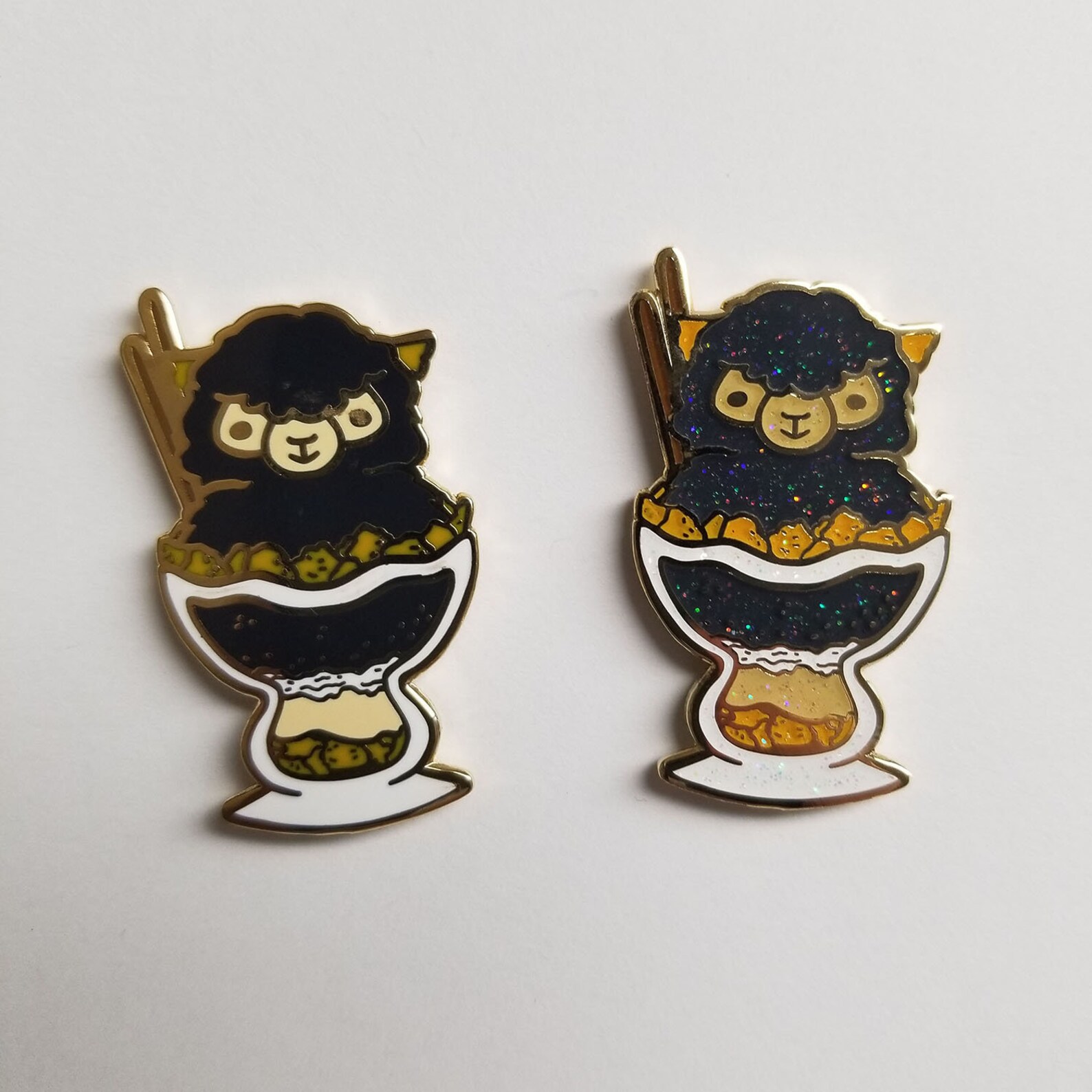 Animal Parfait Pal Hard Enamel Pin - Cute Animal Food Hybrid Pun Pins ...