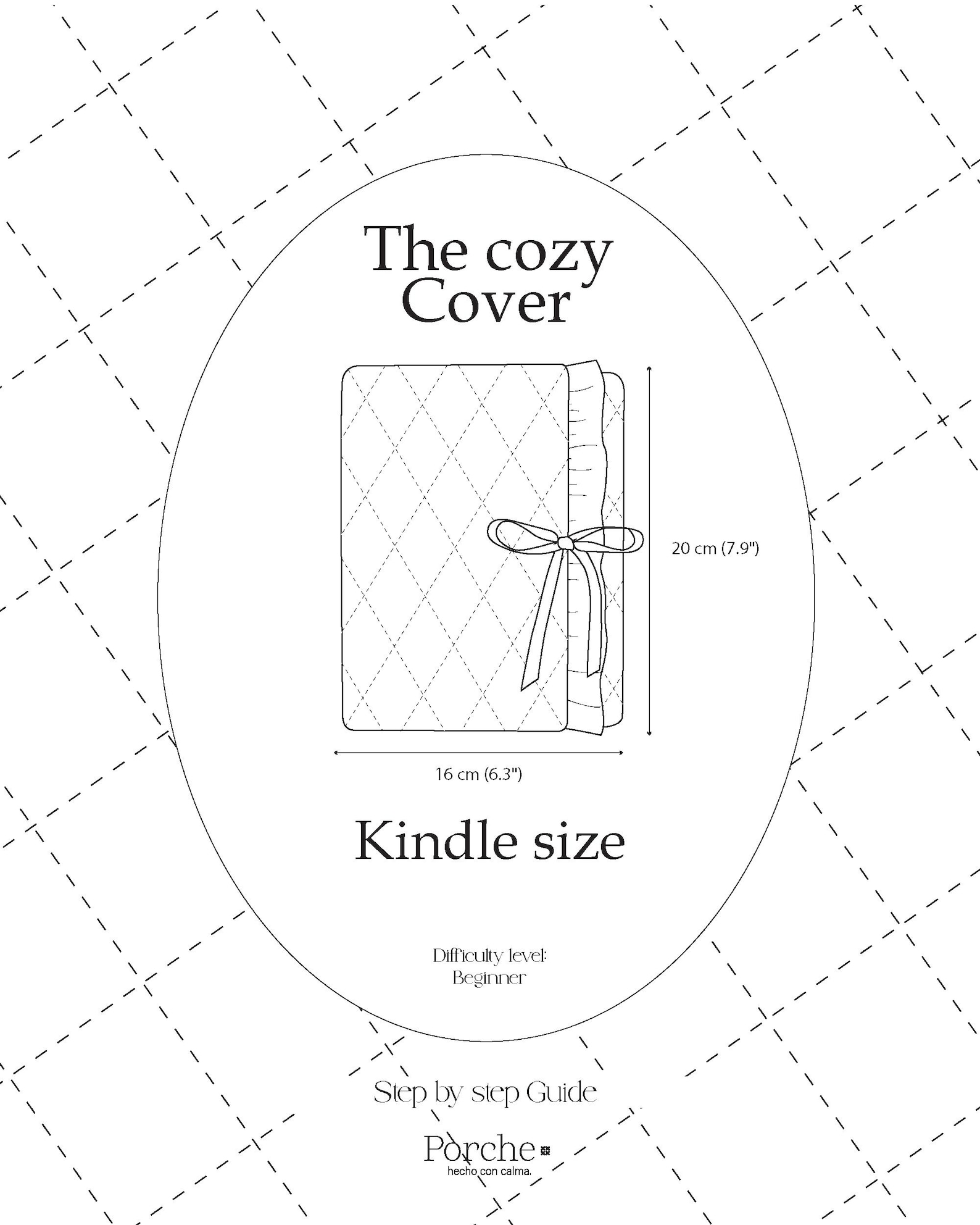 Quilted Kindle Cover Sewing Pattern - PDF Sewing Pattern - Kindle Cover ...