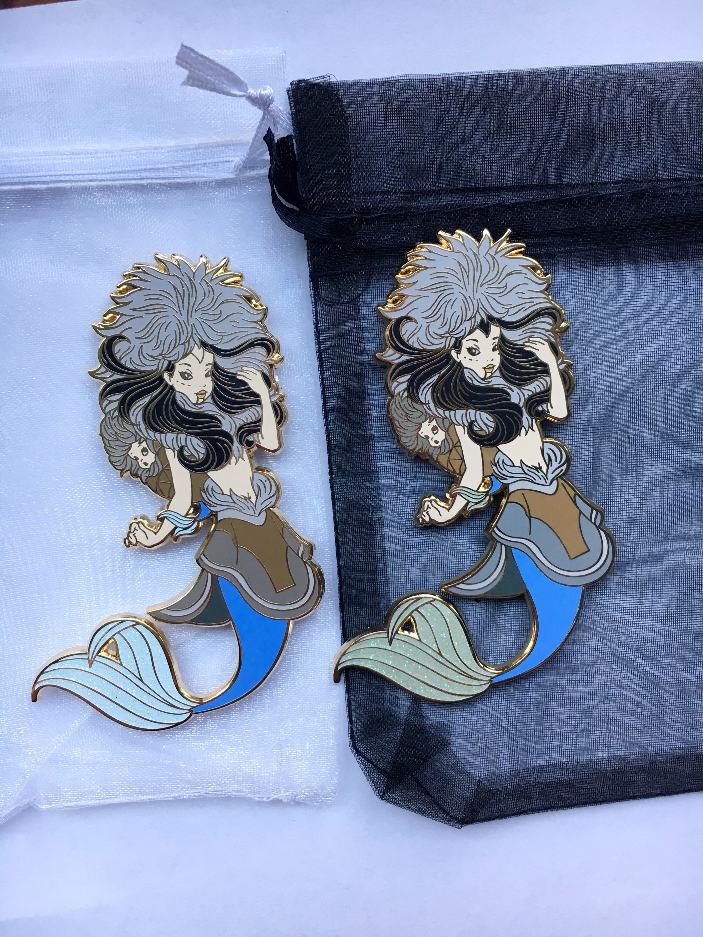 Inuit Mermaid Pin Limited Edition Around the World Mermaid - Etsy