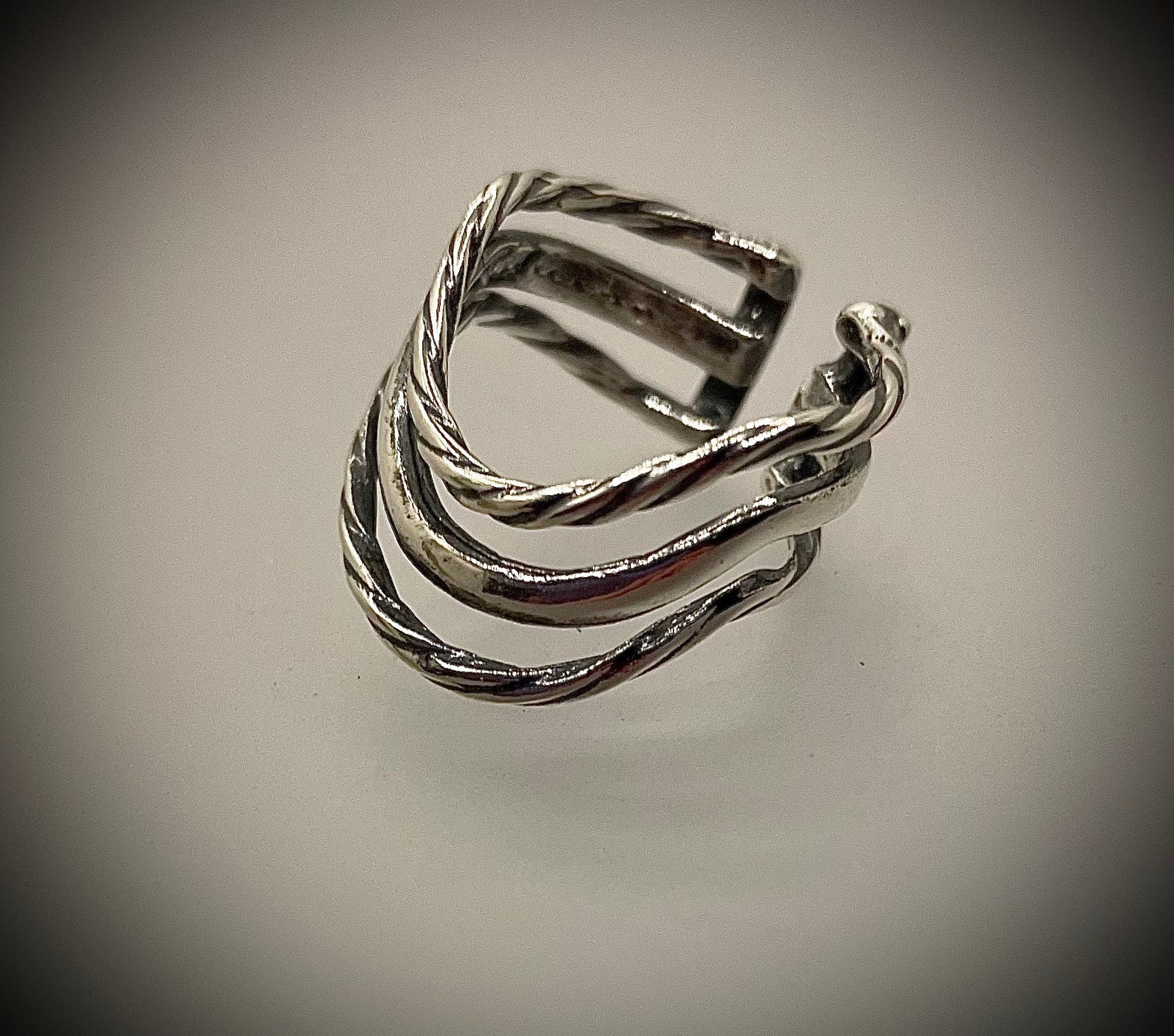 Primitive Sterling Ear Cuff - Etsy