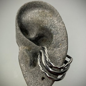 Primitive Sterling Ear Cuff - Etsy