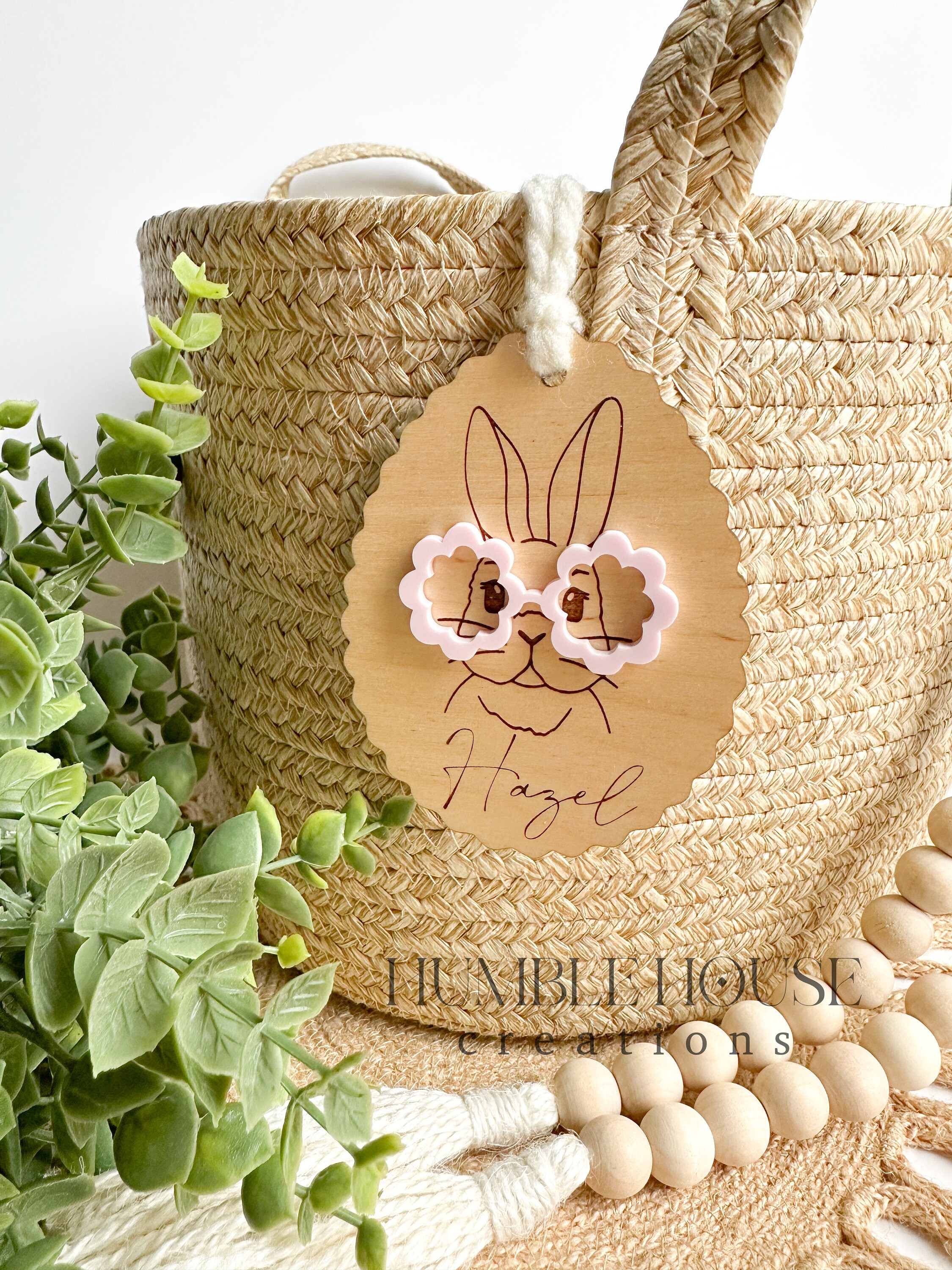 Easter Basket Tag, Personalized Easter Basket Tag, Custom Easter Tag ...
