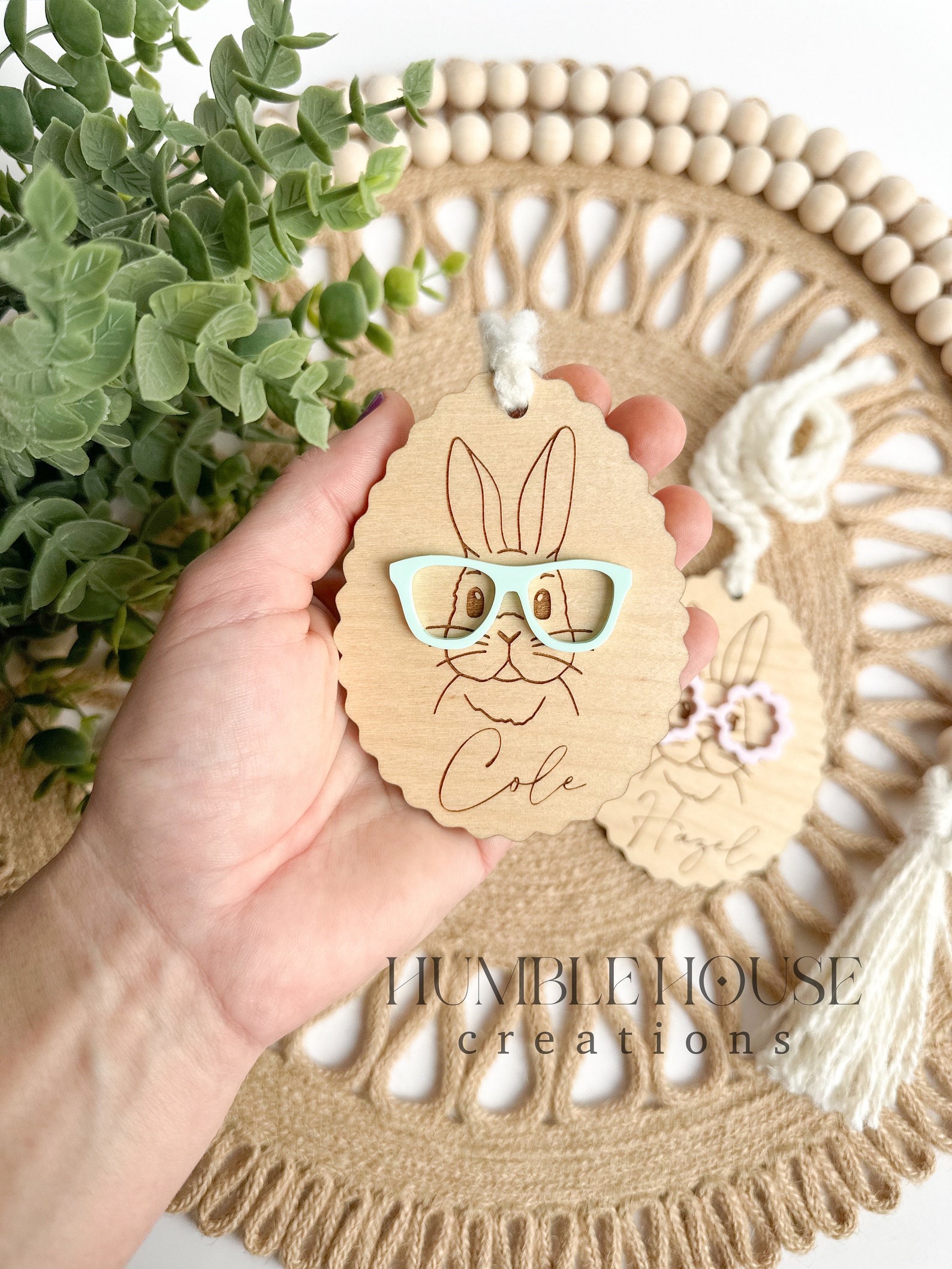 Easter Basket Tag, Personalized Easter Basket Tag, Custom Easter Tag ...