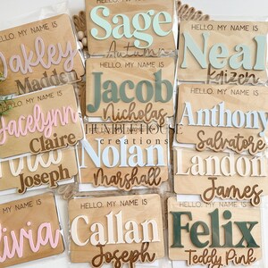 Hospital Name Announcement, Baby Shower Gift, Hospital Plaque, Baby ...