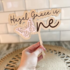Custom Butterfly Cake Topper: Wooden 3D Party Decor - Etsy