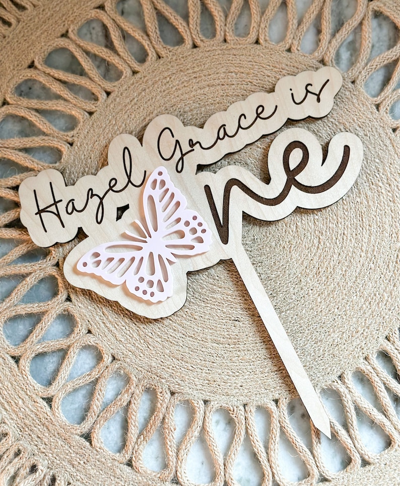 Custom Butterfly Cake Topper: Wooden 3D Party Decor - Etsy