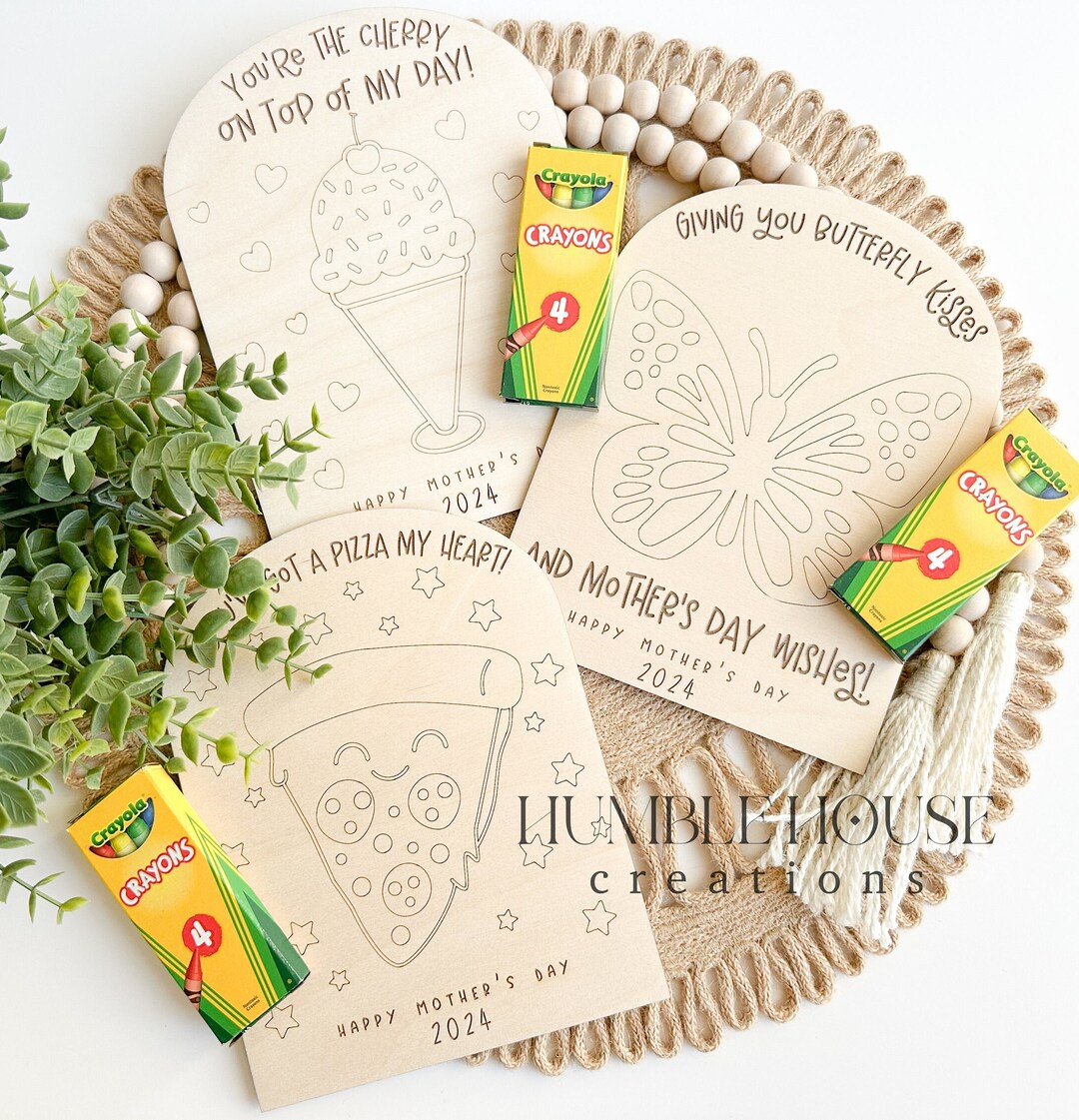 DIY Mothers Day Kids Coloring Craft, DIY Coloring Card, Happy Mother's ...