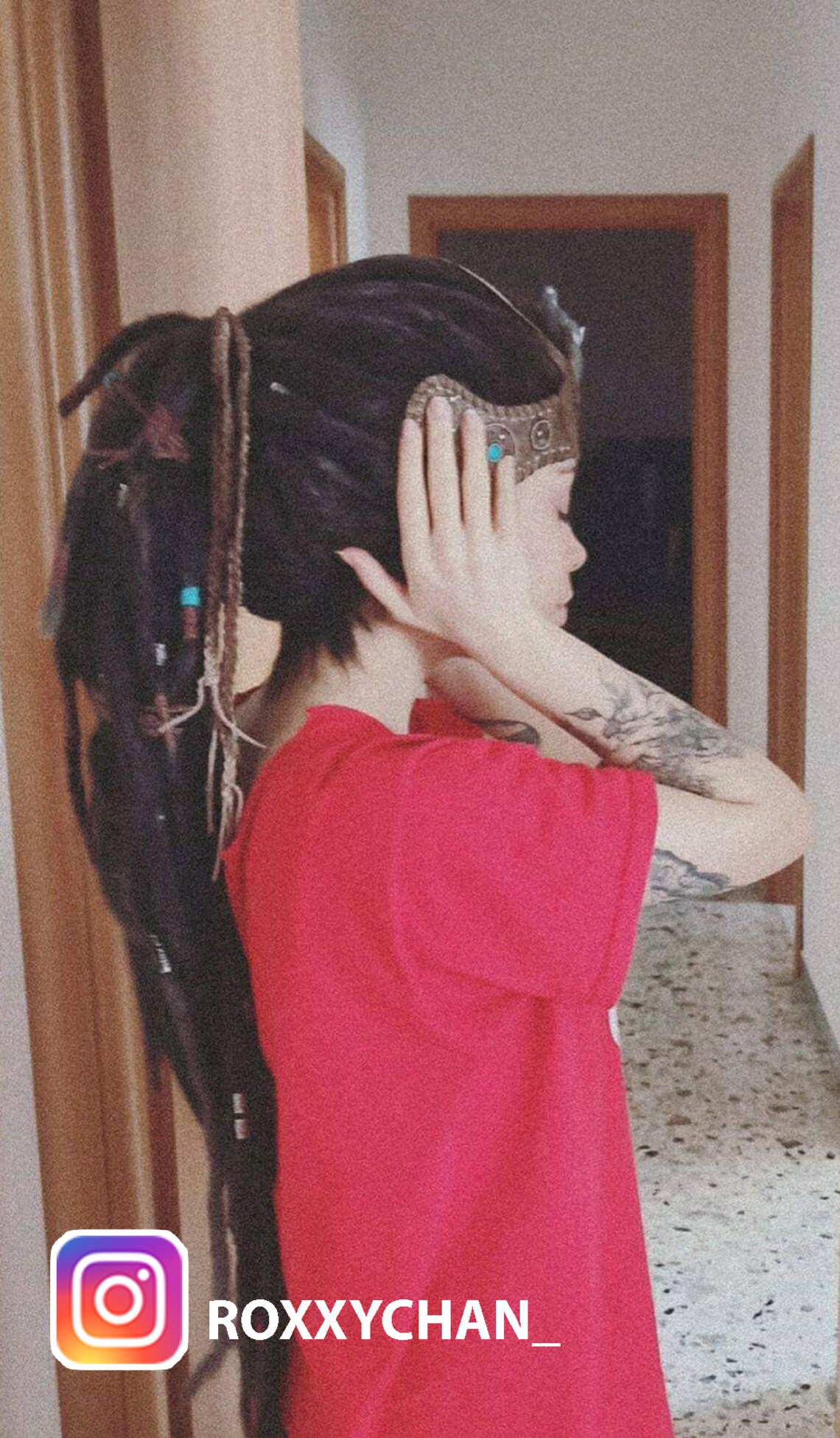 Senua Wig Hellblade - Dreadlock Dark Brown Synthetic Hair Ponytail ...