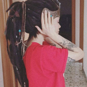 Senua Wig Hellblade - Dreadlock Dark Brown Synthetic Hair Ponytail ...