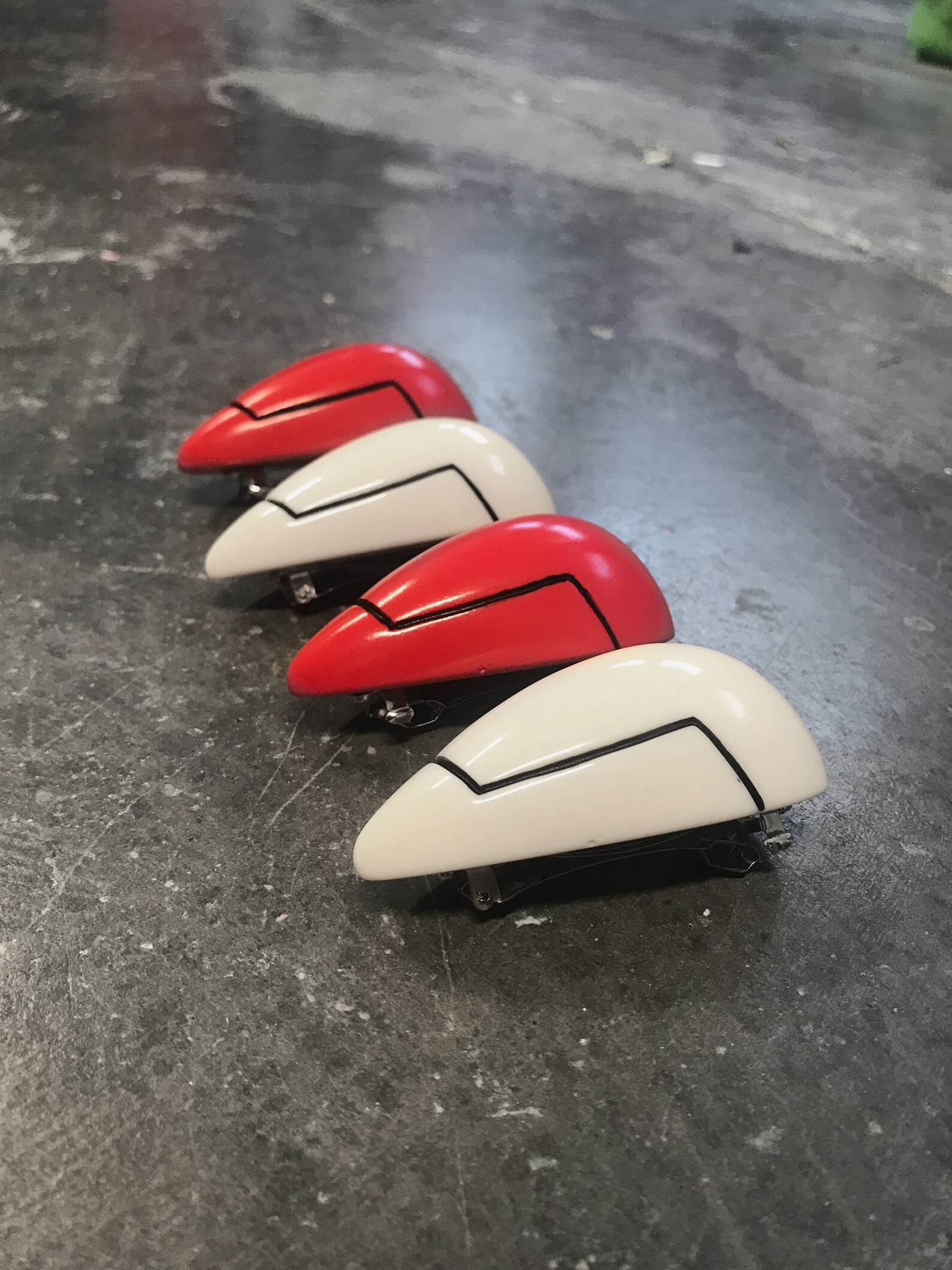 Interface Headset Clip Red and White Inspired Asuka Rei Shinji - Etsy