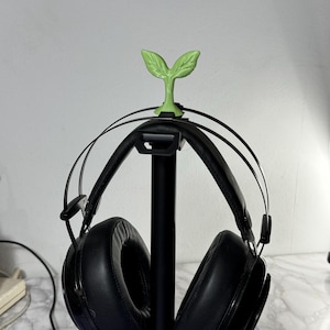 Pink Sakura and Green Little Sprout Headset Accessories - Headset Ears ...