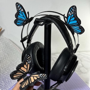Butterfly Wings Headset Accessories - Headset Ears, Horns Flower and ...