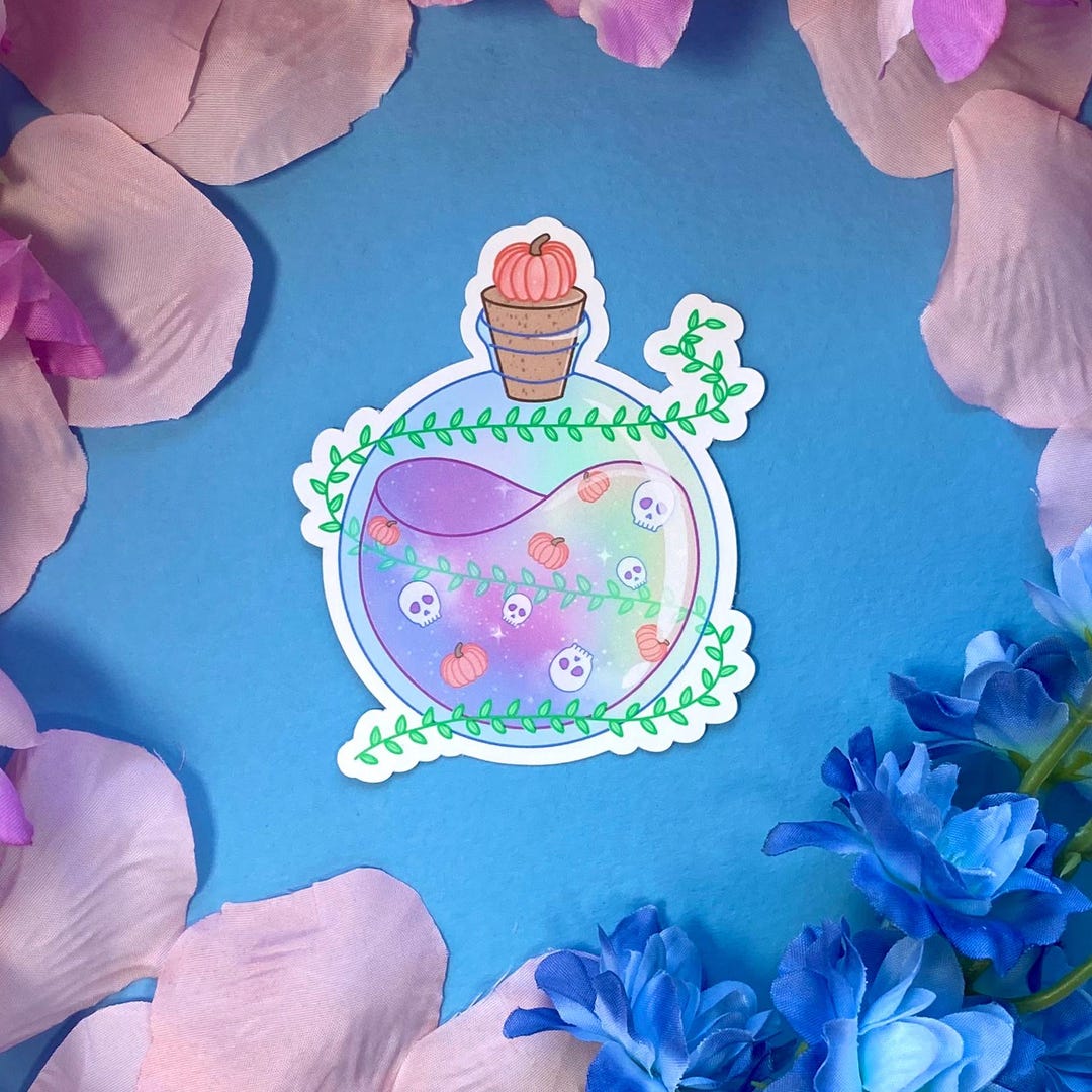 Potion Sticker - Potion Bottle Sticker- Halloween Sticker- Single ...