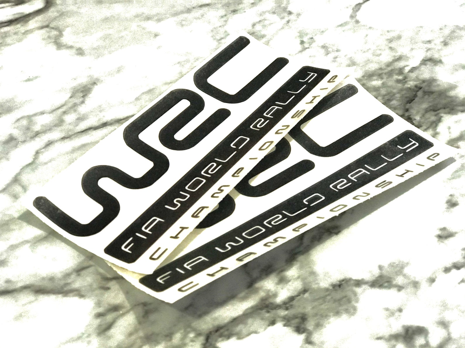 Set of 2 W R C FIA World Rally Championship Decal Sticker - Etsy