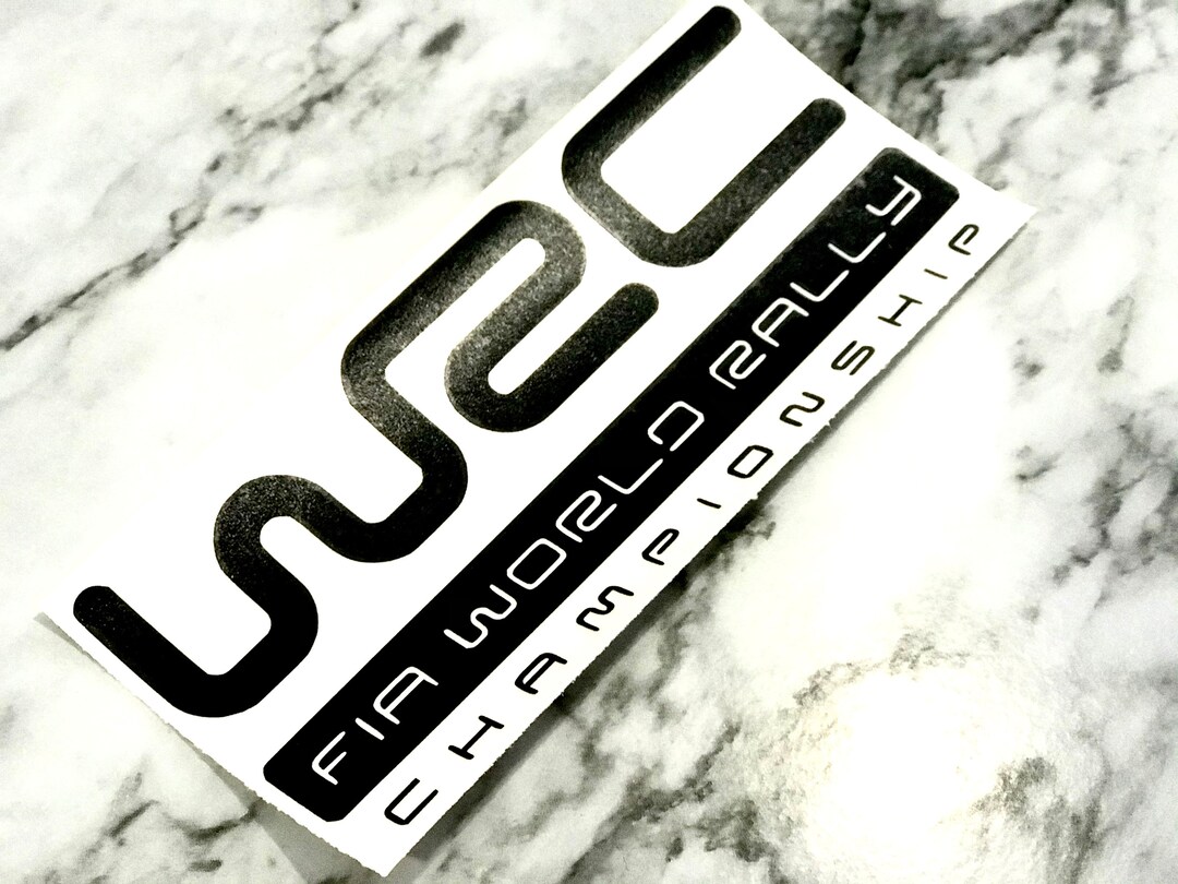 W R C FIA World Rally Championship Decal Sticker - Auto Stickers, Gift ...