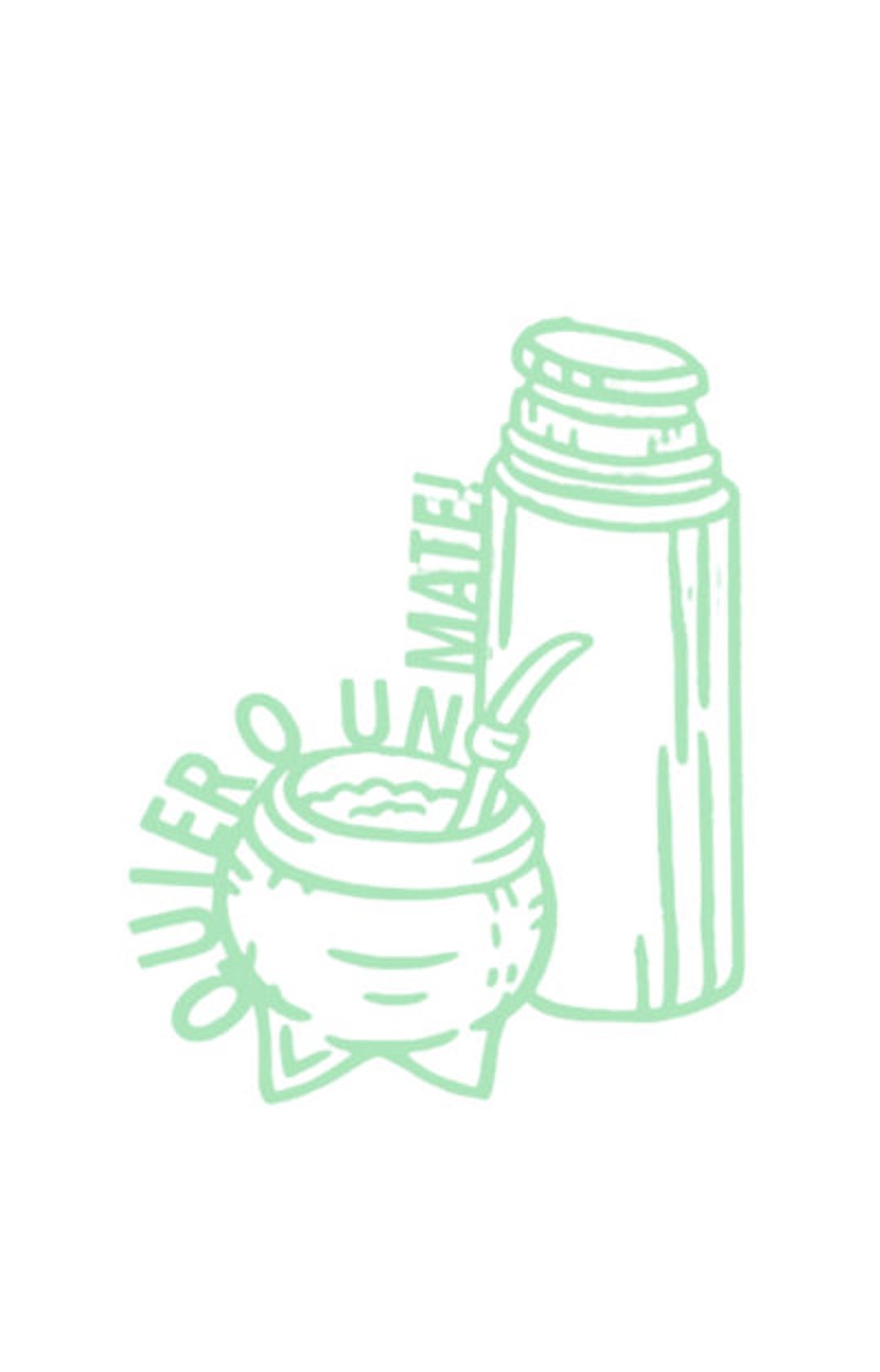 Set of 2 Quiero Un Mate Vinyl Decal Mate Lovers Mate Decal - Etsy