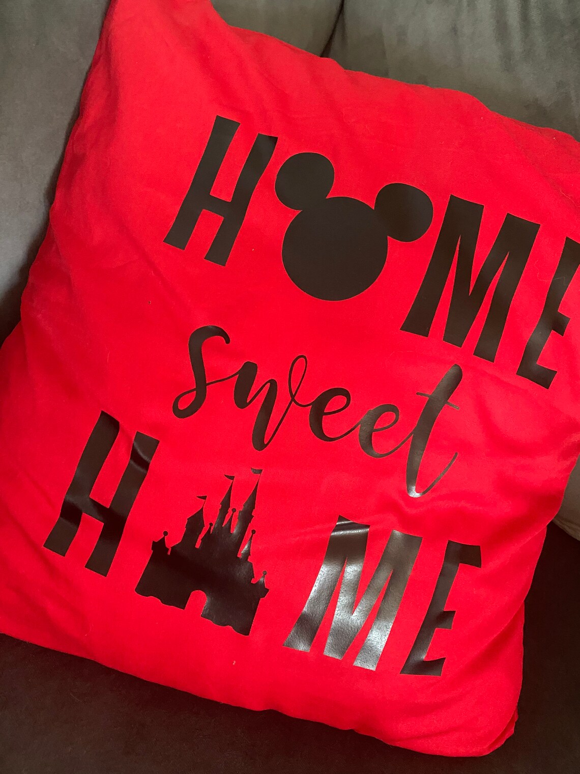Disney Home Sweet Home Castle Mickey Indoor or Outdoor Pillow - Etsy