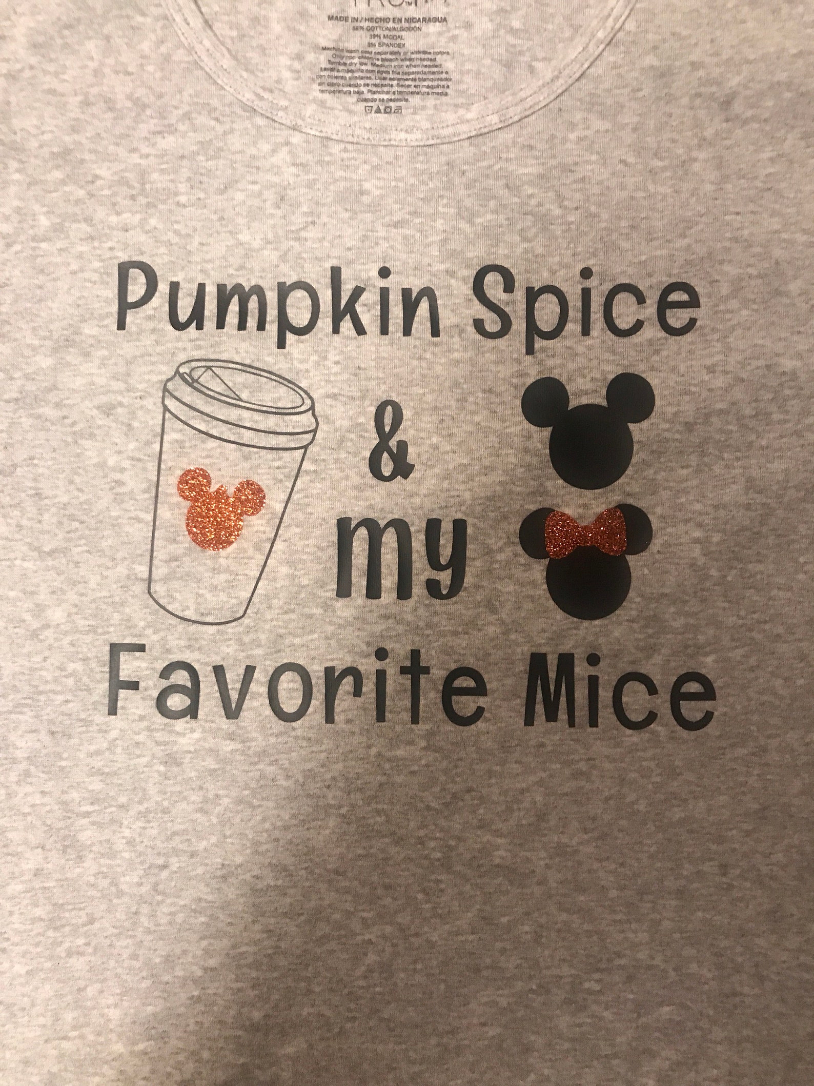 Disney Pumpkin Spice and My Favorite Mice Mickey and Minnie - Etsy