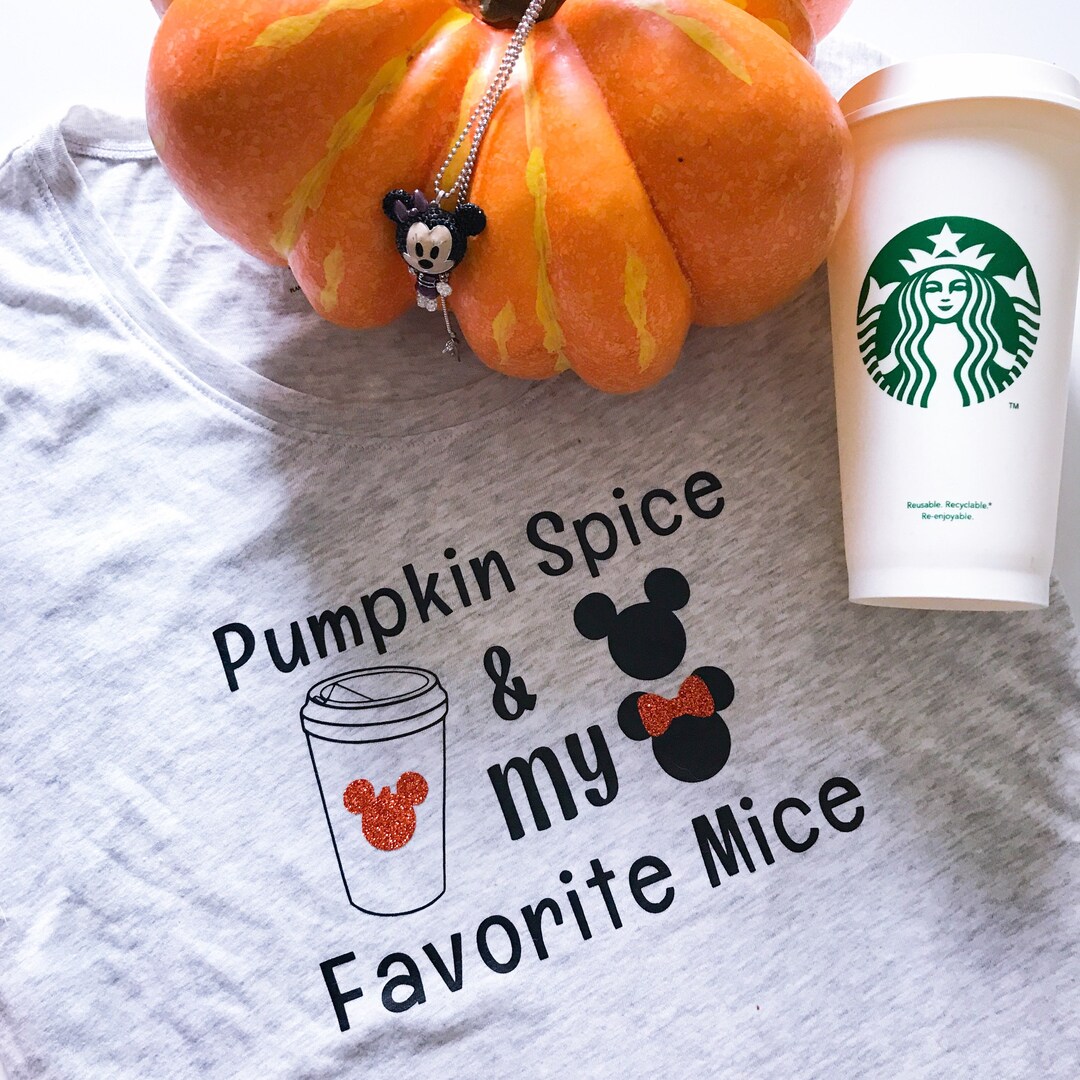 Disney Pumpkin Spice and My Favorite Mice Mickey and Minnie - Etsy