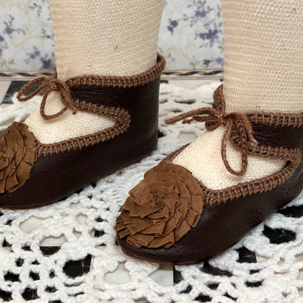 Antique Doll Shoes Etsy
