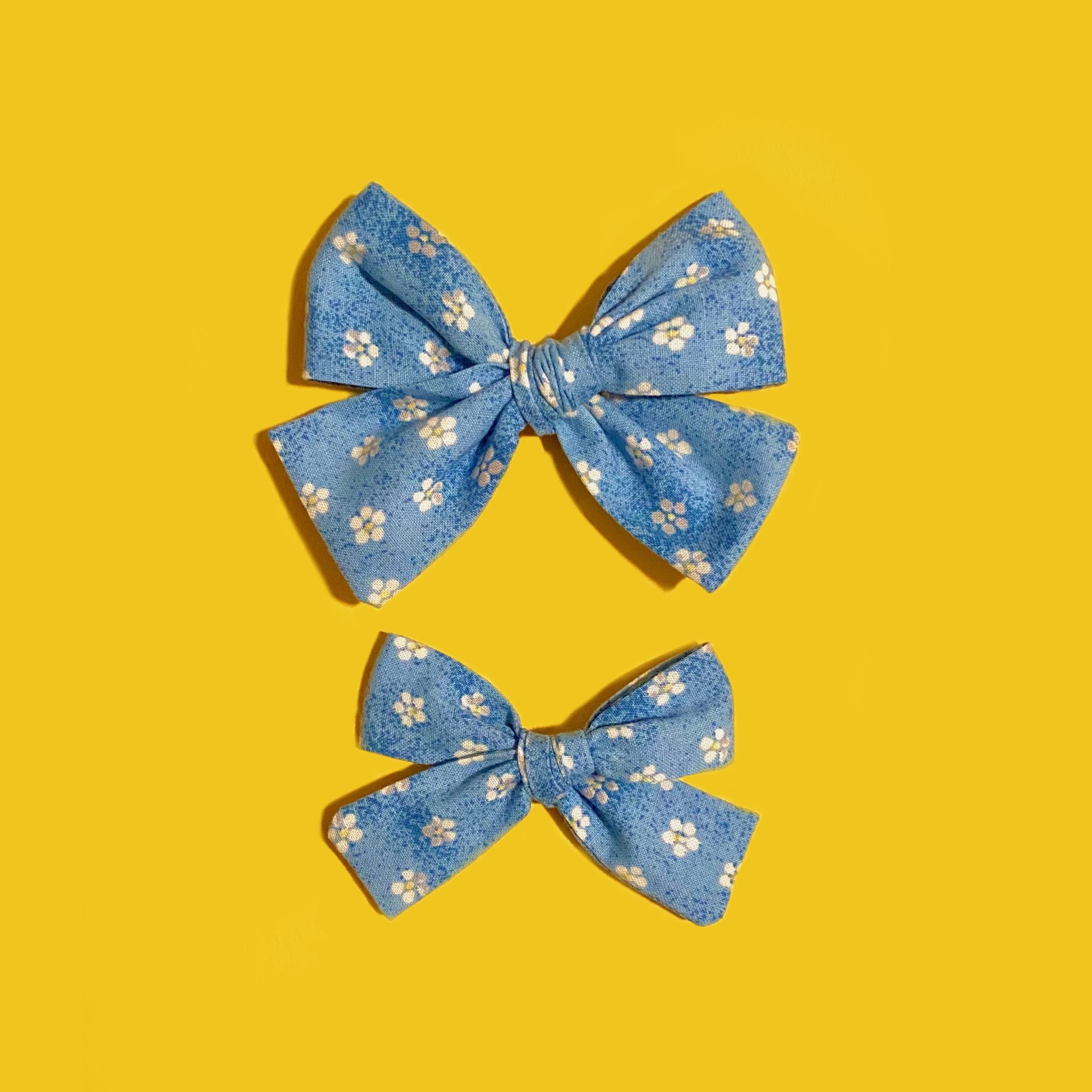 Lazy Daisy Bow Floral Bows Summer Bow Boho Hair Bow | Etsy