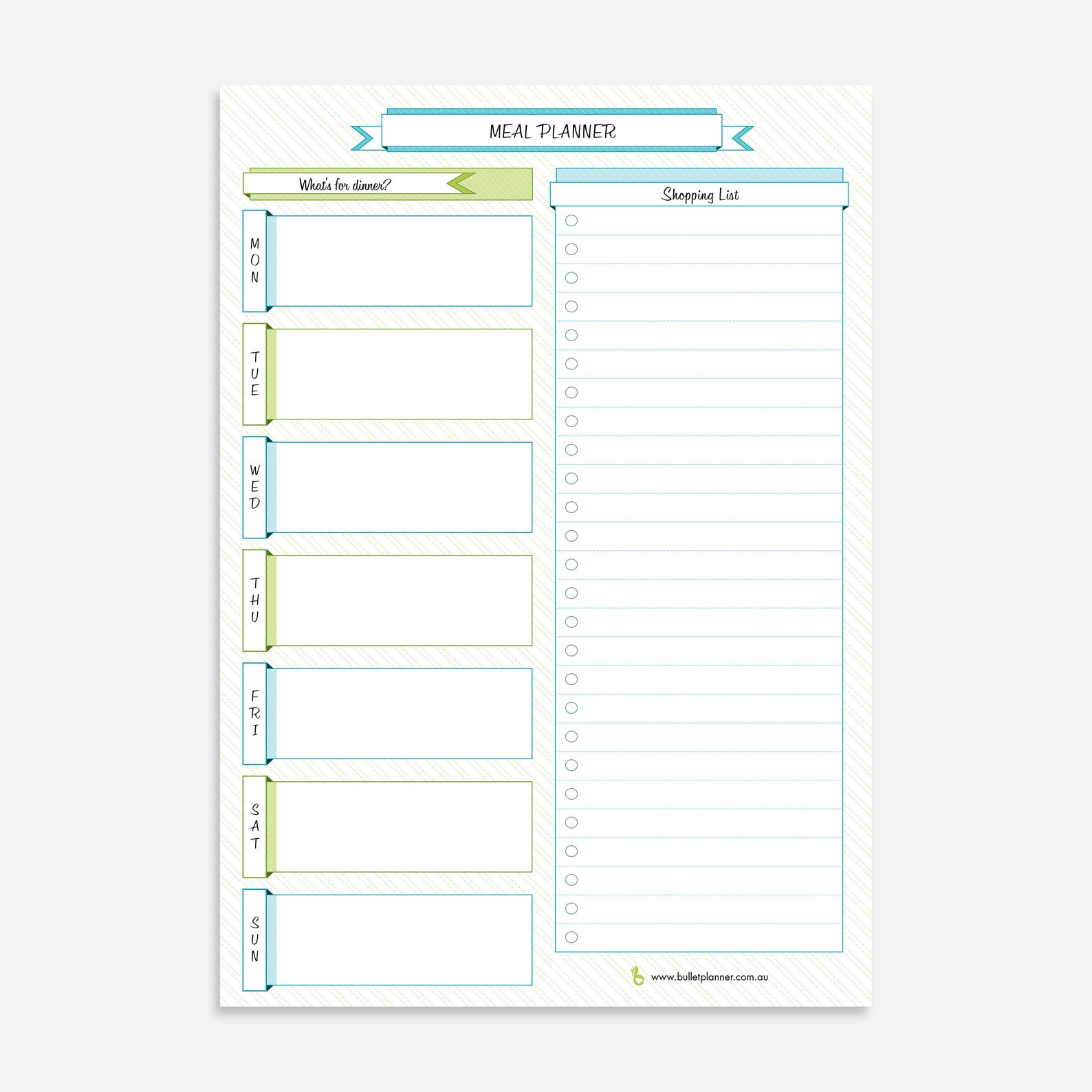 Magnetic Meal Planner A4 Fridge Planner Meal Planner Magnetic Dry Erase ...